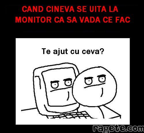 Reactia mea cand cineva se uita ce fac – Meme & Rage Comics Romania