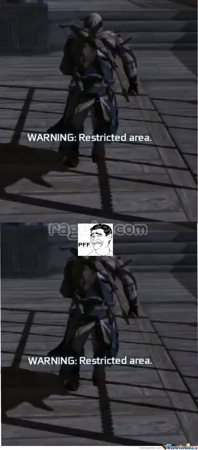 Warning: Restricted Area – Meme & Rage Comics Romania