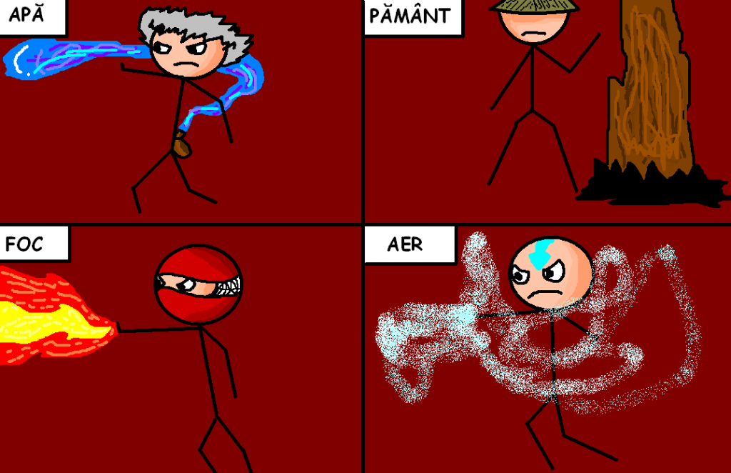 4 Elemente – Meme & Rage Comics Romania